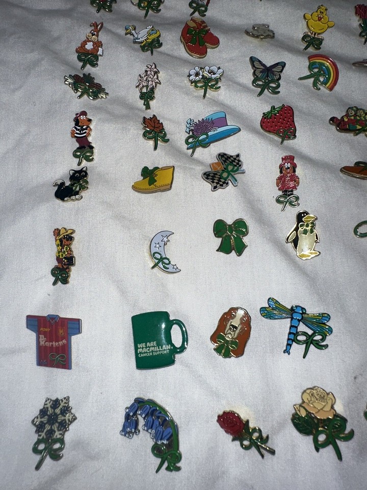 McMillan Charity Pin Badge Collection - 69 Pin Badges - Very Rare ...
