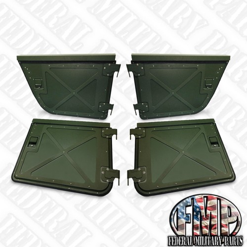 AUCTION - 4 MILITARY HUMVEE TACTICAL HALF DOORS - COLOR CHOICE - BLACK ...