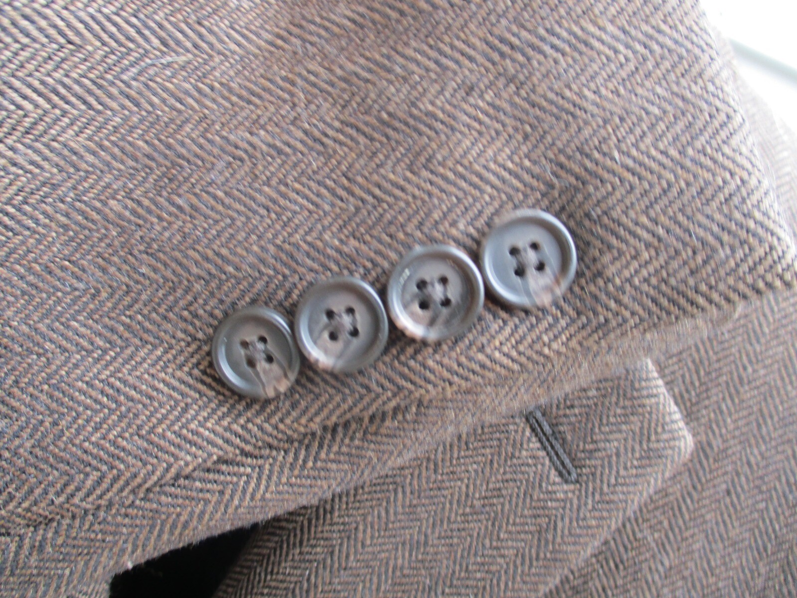 RALPH LAUREN 100% Wool BROWN Herringbone SPORT COAT JACKET BLAZER 42R ...