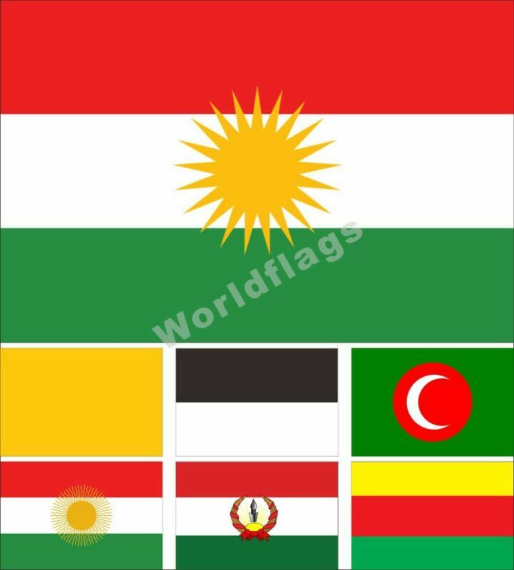 Kurdistan Flag 3X5FT Historical Ayyubid Dynasty Emirate of Soran ...