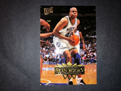 1995-96 FLEER ULTRA BASKETBALL SEAN ROOKS #109 MINNESOTA TIMBERWOLVES ...