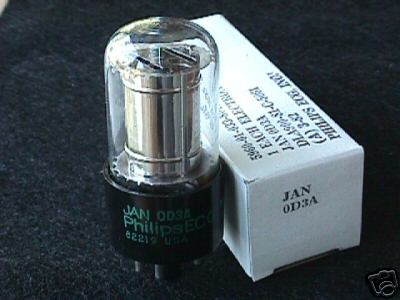 0D3A Tube New JAN Philips/ECG Voltage Regulator 0D3 | eBay