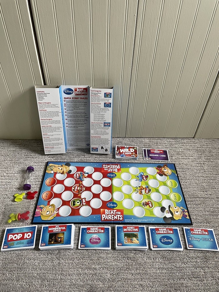 Disney Beat The Parents Board Game It’s Kids vs Grown-Ups Who Knows ...