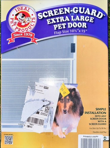 Ideal Pet Products Screen Guard Pet Door, Extra Large, 10.5" x 15" Flap ...