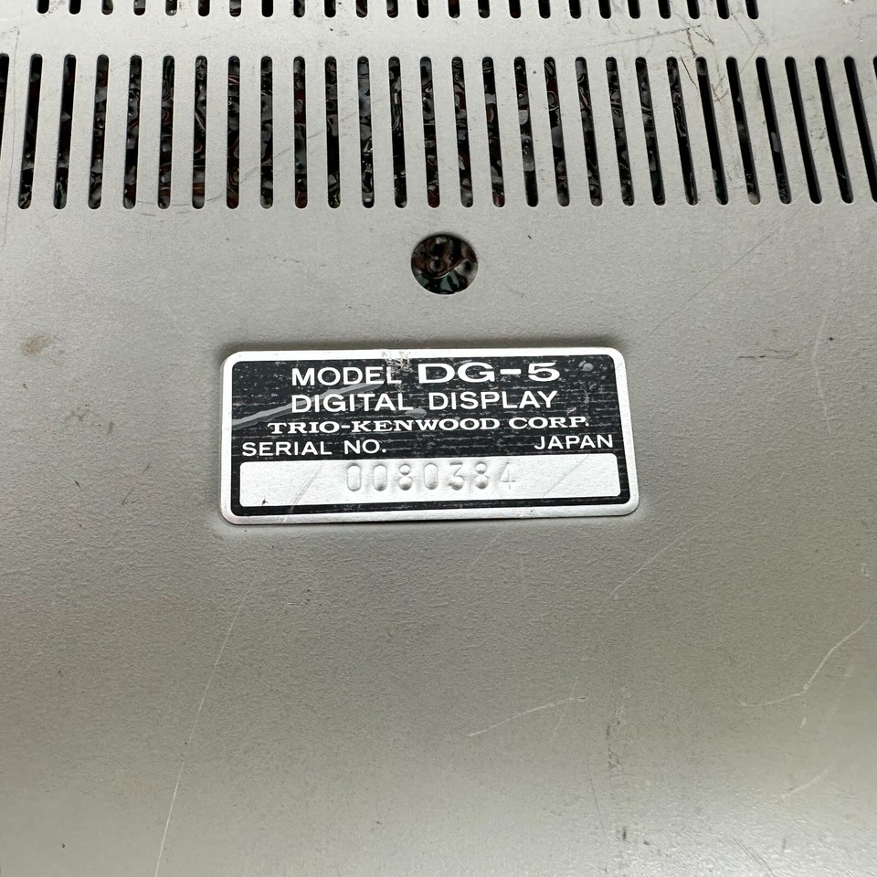 Kenwood DG-5 Digital Frequency Display for TS-520S Transceiver | eBay