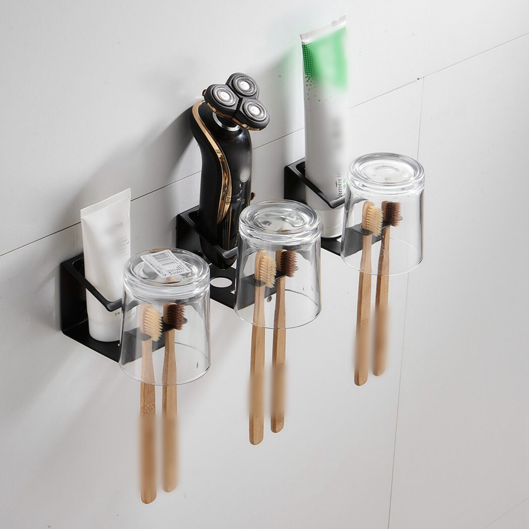 Modern Stainless Steel Toothpaste Rack Selfadhesive Wall Mounted ...