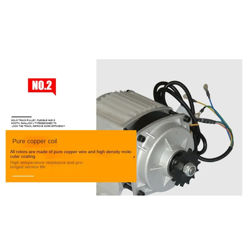 Electric Tricycle Motor DC Brushless Chain Mid-mounted Motor Pure ...