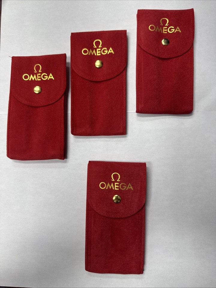 OMEGA RED POUCH/ TRAVEL POUCH/SERVICE POUCH WITH INSERT | eBay