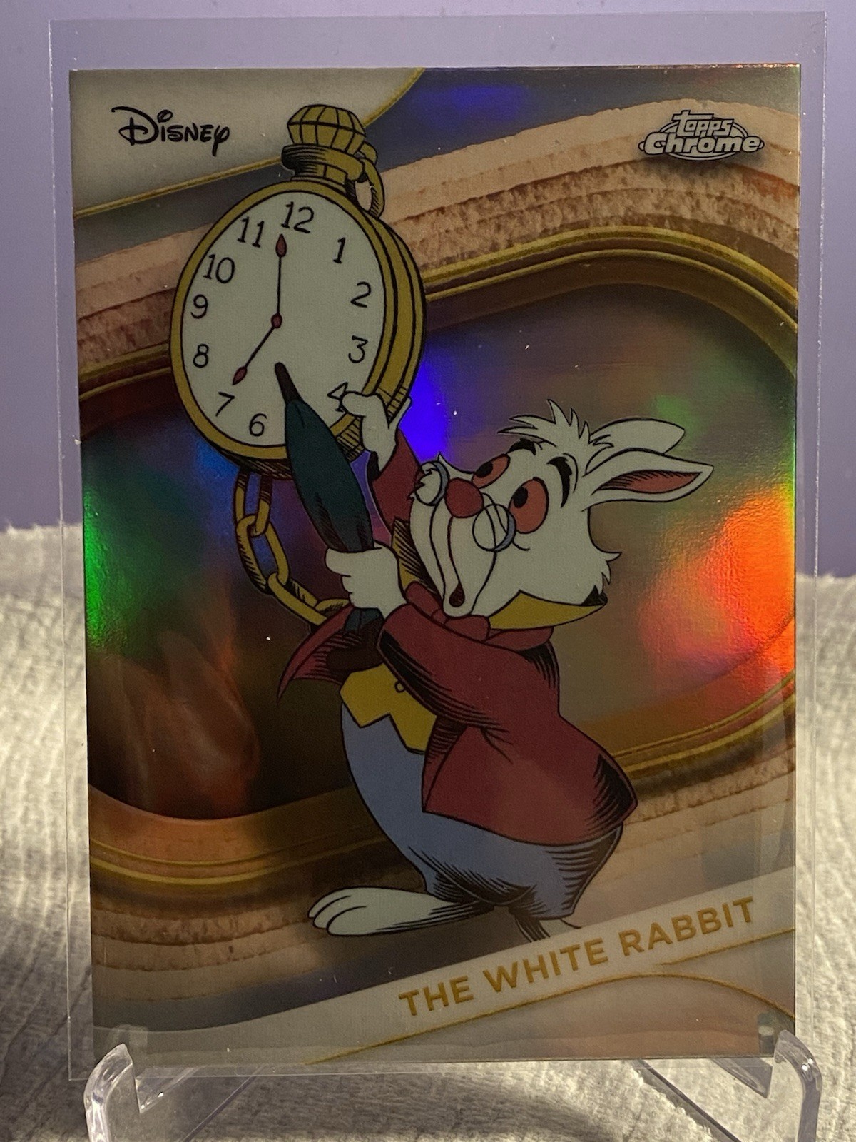 The White Rabbit 2025 Topps Chrome Disney #180 Aqua Refractor /199 ...