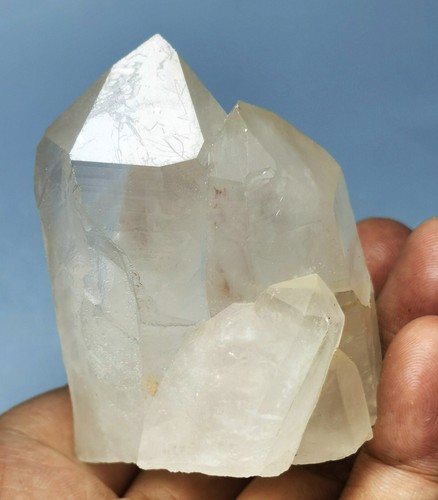 New Rare NATURAL skeletal Elestial White QUARTZ Crystal Cluster ...
