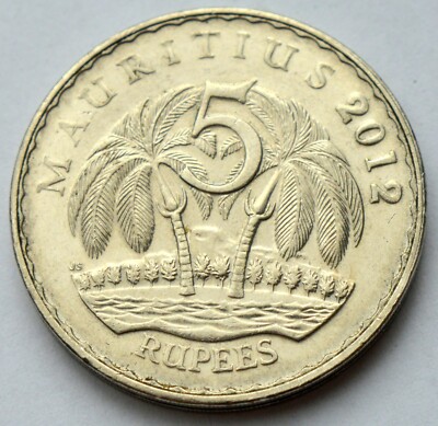 MAURITIUS 5 RUPEES 2012 OLD COIN | eBay