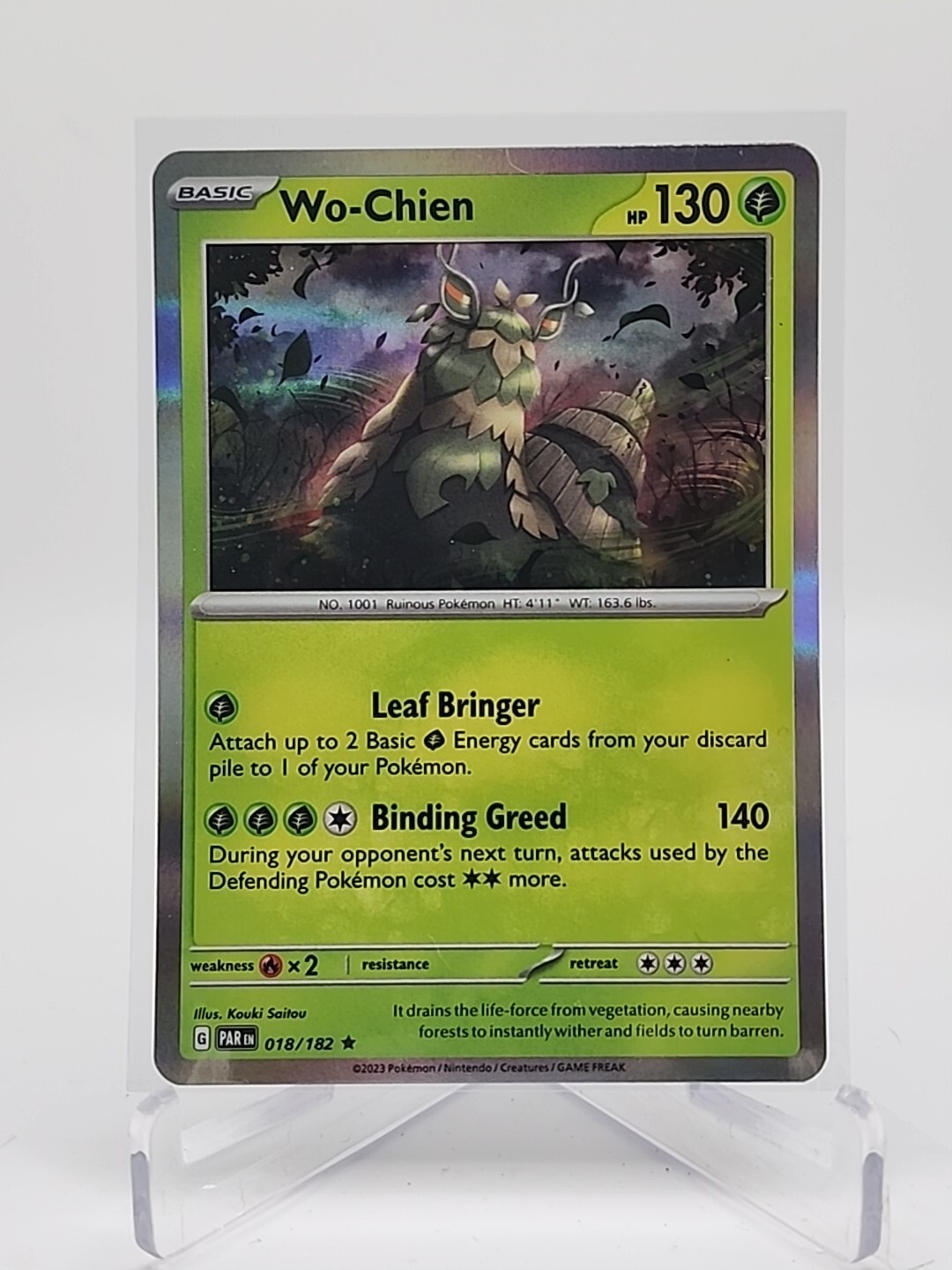 Wo-Chien [Holo] 18/182 Pokémon TCG Paradox Rift | eBay