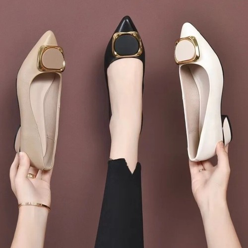 Fashion Women Pointed Toe Square Heel Pumps High Heels Party Shoes ...