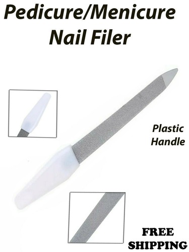 Nail File Plastic Handle Toe Nail filer Art Care Manicure filer ...