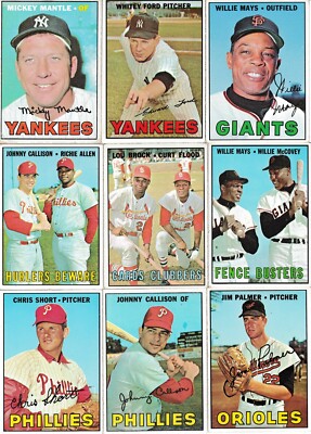 1967 Topps Baseball 1 to 399 -Complete Your Set -PRICING BASED ON ...