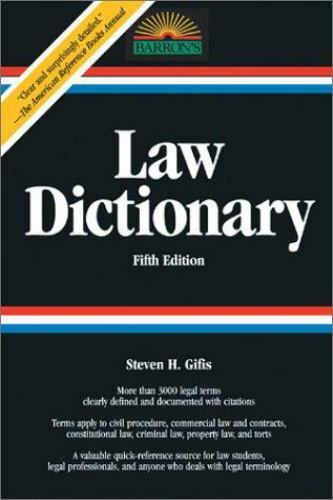 Law Dictionary by Gifis, Steven H. 9780764119965| eBay