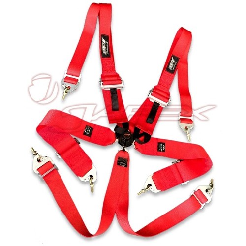 HPI 6-Point HANS Compatible Racing Harness Red HPRH-6103HRD | eBay