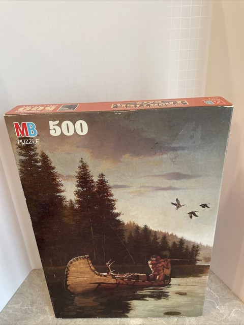 1990 Milton Bradley 500 PC Puzzle Frontier Days The Map Maker Vintage ...