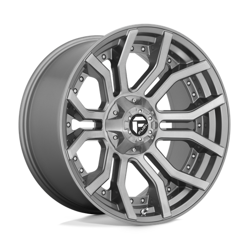 Fuel 1PC D713 Rage Platinum 20x10 5x127/5x139.7 -18mm Brushed Gunmetal ...