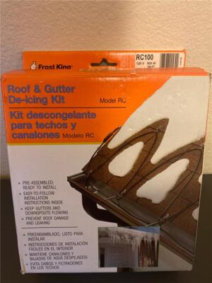 Frost King RC100 100’ FT Electric Roof & Gutter De-Icing Kit 120V Cable ...
