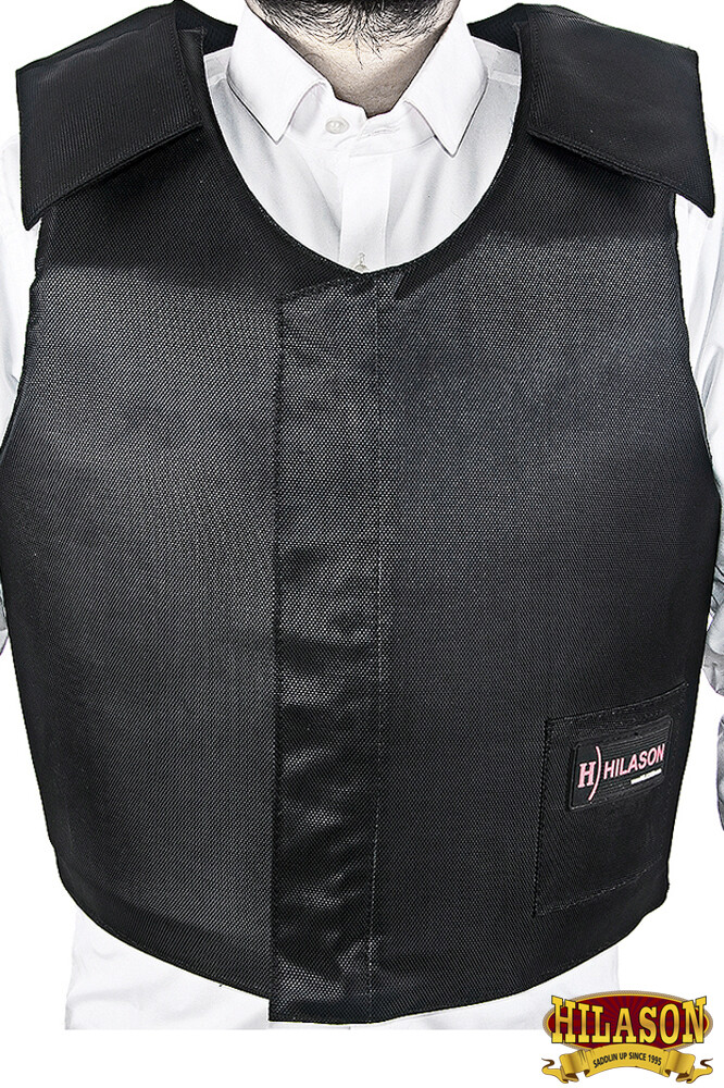 97HS Bull Riding Vest Hilason Black Bull Pro Rodeo Cordura Large ...