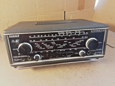 HACKER Sovereign II (RP25A) Portable Vintage 1967 Transistor Radio ...