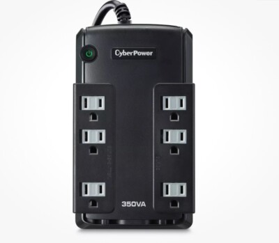 CyberPower CP350SLG 350VA 255W Standby Compact UPS System with 6 ...