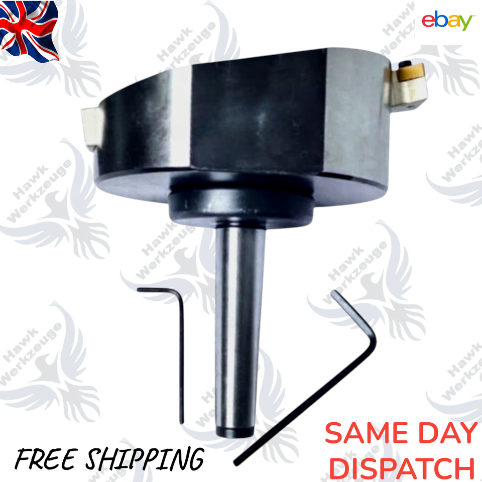 Precision 4 Inch Fly Cutter MT2 with TNMG Insert – Indexable Milling ...