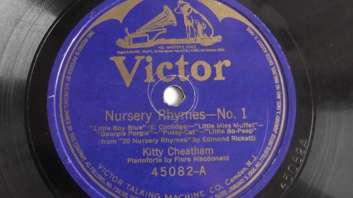 Kitty Cheatham - 78rpm single 10-inch – Victor #45082 Nursery Rhymes | eBay