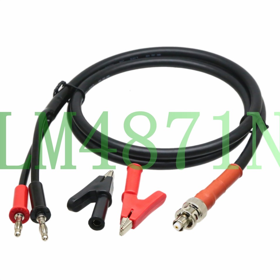 Alligator clip - Banana to RP.BNC SHV 5000V High Voltage 1M RG6 Test ...