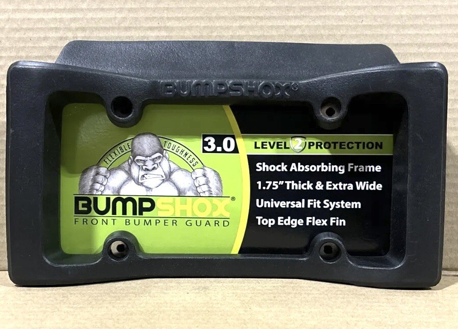 Bump Shox Front Bumper Guard 3.0 Flexible Front License Plate Guard ...