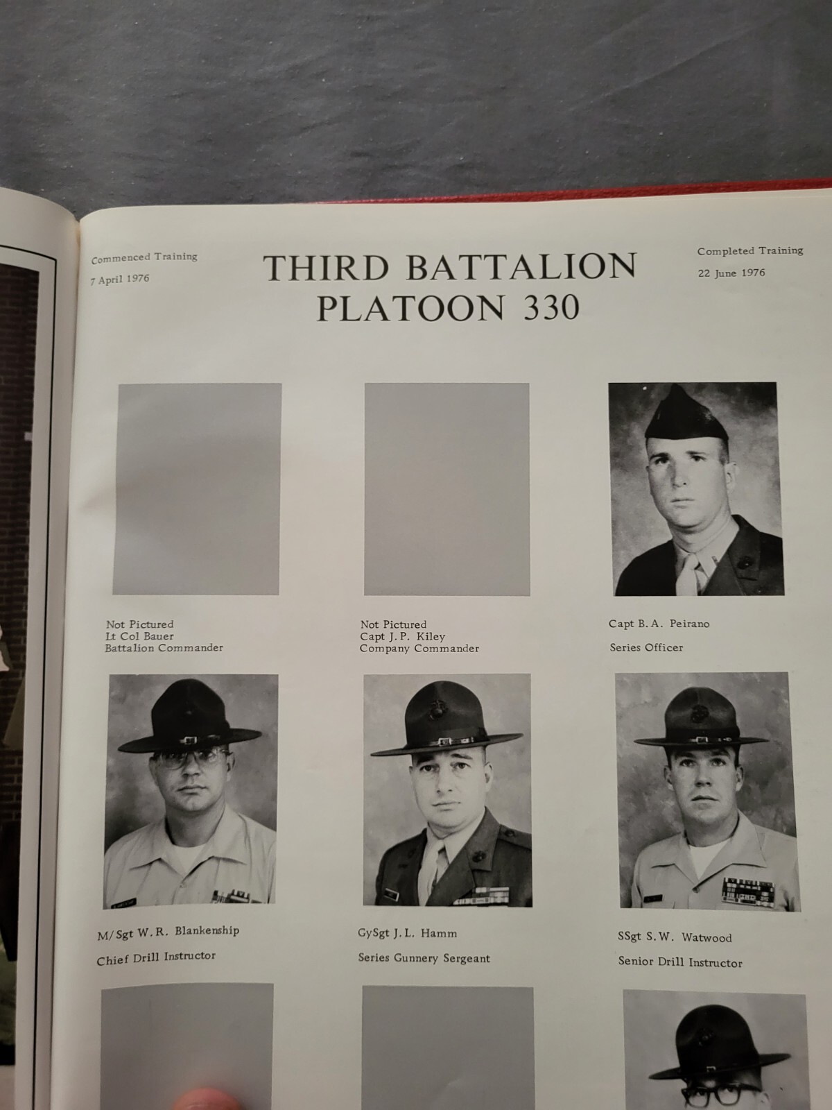 USMC Parris Island boot Camp Yearbook Plt 330, grad 22apr76 | eBay