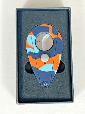 XiKAR XI2 Cigar Cutter -Camo Blue & Orange XI-201CBO 201CBO -BRAND NEW ...