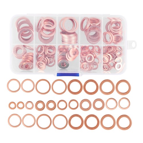 Copper Washer Baby Sealing Washers Assortment Assorted Crush Flat | eBay