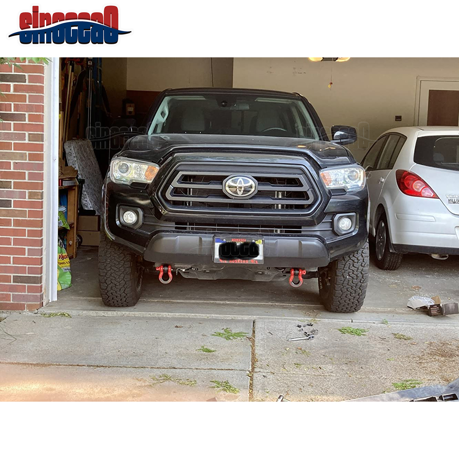 For 2009-2020 2021 2022 Toyota Tacoma Front Tow Hook Bracket + D-Ring ...