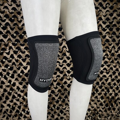 NEW Hydra Black Paintball Knee Pads - Black/Grey - XXX-Large | eBay