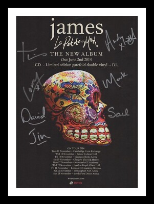 JAMES ENTIRE BAND AUTOGRAPHED SIGNED & FRAMED PHOTO PRINT | eBay UK
