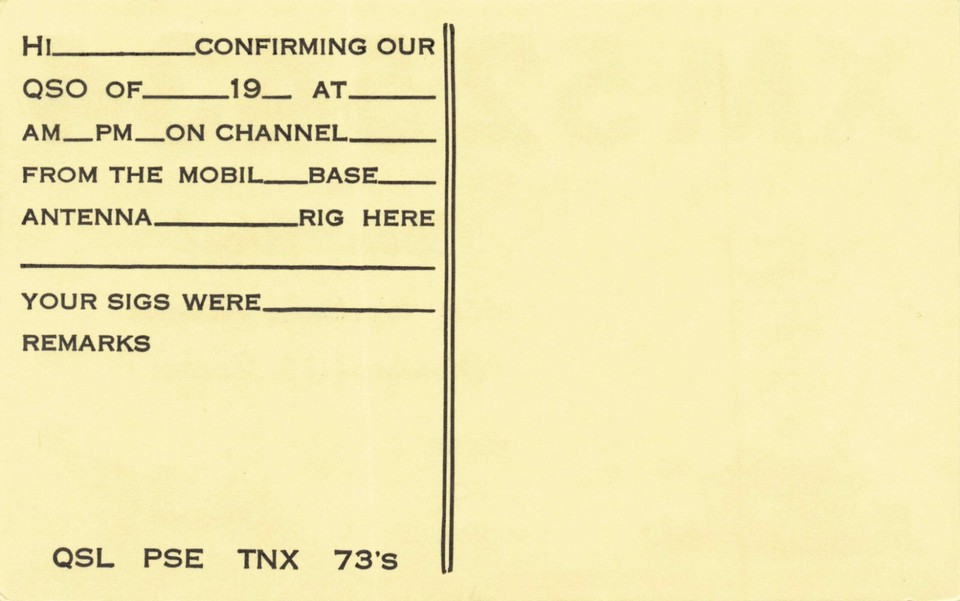 Postcard Canada Montreal Quebec Car Amateur Ham Radio QSL Citizens Band ...