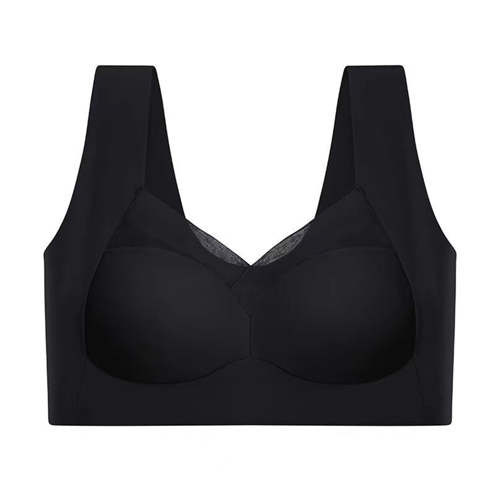 Sports Brassieres Padded Seamless Wide Shoulder Strap Sports Brassieres ...