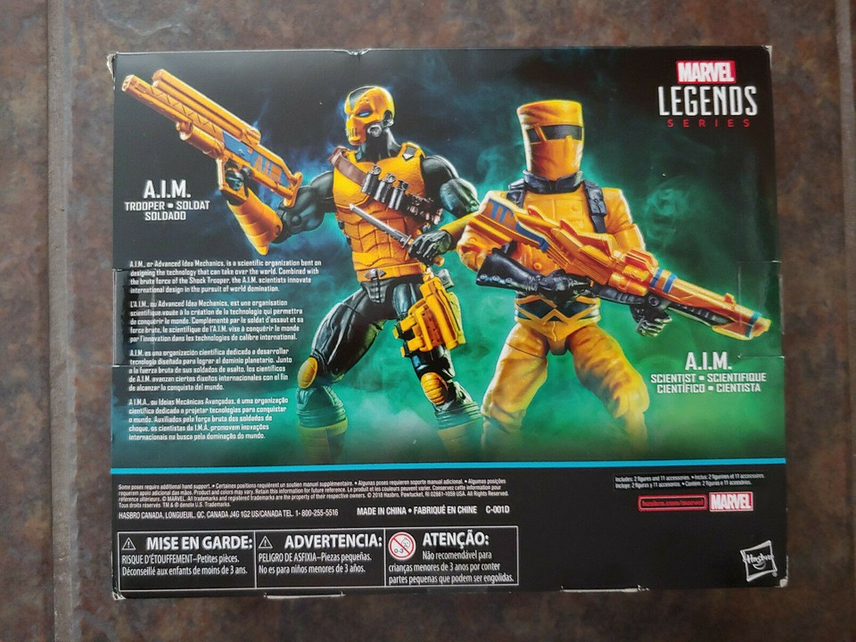 AIM A.I.M. SCIENTIST & TROOPER Hasbro Marvel Legends 6" Action Figure ...