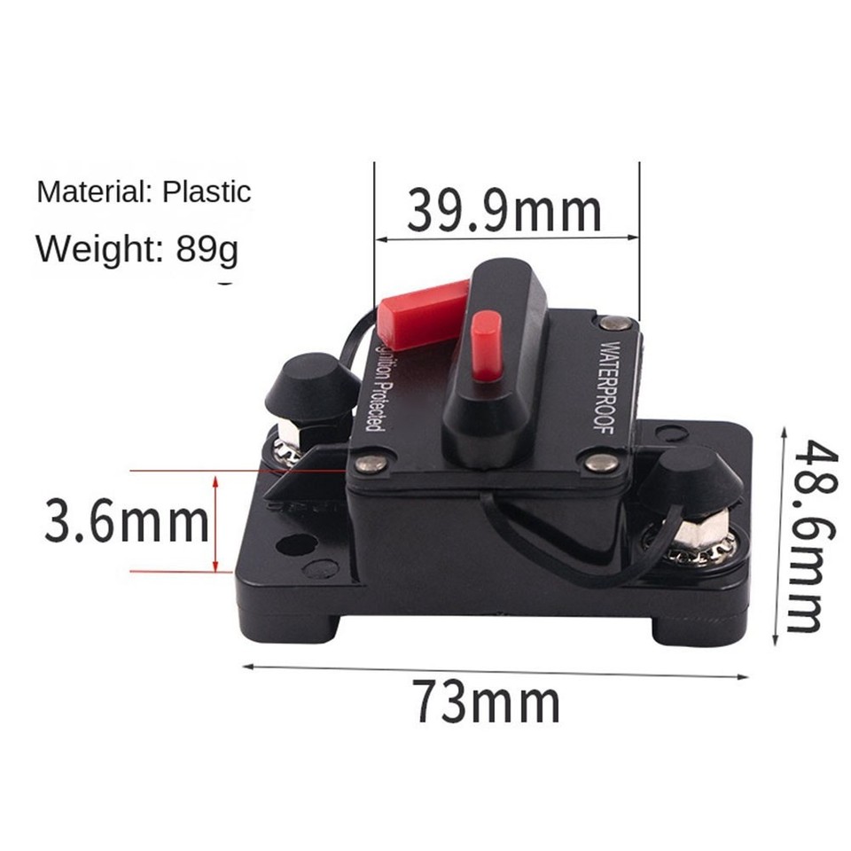 40A Circuit Breaker Fuse Reset 12-24V DC Car Boat Auto Fuse Box Fuse ...