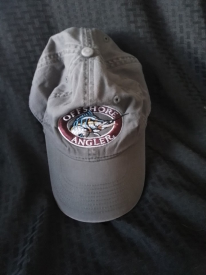 Offshore Angler Strapback Hat Grayish-Brown Adjustable Embroidered | eBay