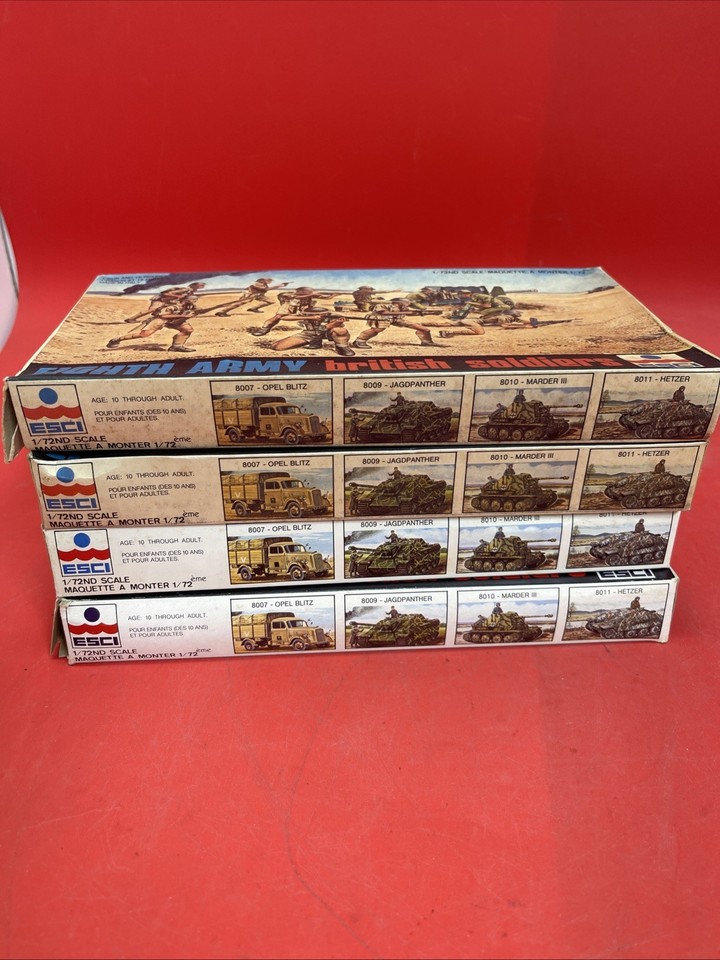 ESCI EIGHTH ARMY BRITISH SOLDIERS 1:72 Figure Model Kit LOT 4 | eBay