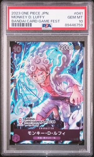 PSA10 Monkey D. Luffy P 041 One Piece Card | eBay