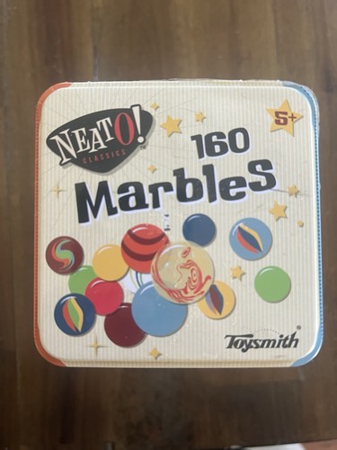 Neato! Classics 160 Marbles In A Tin Box by Toysmith Retro Nostalgia ...