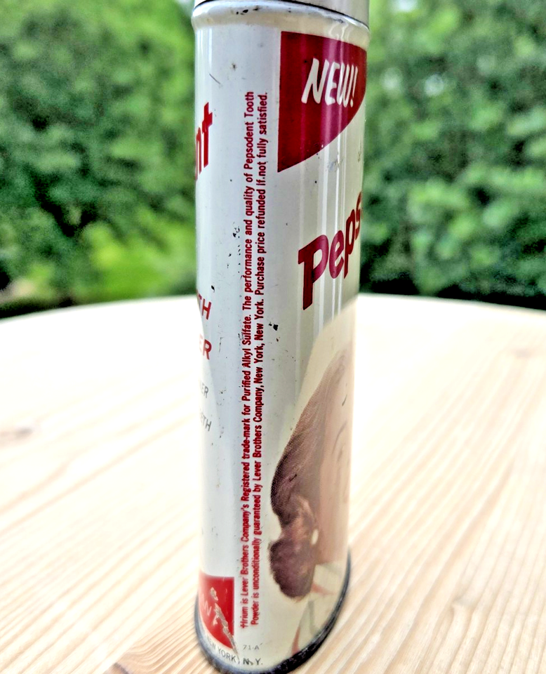 Giant Pepsodent Tooth Powder - 1950s vtg Tin - some Original Contents ...