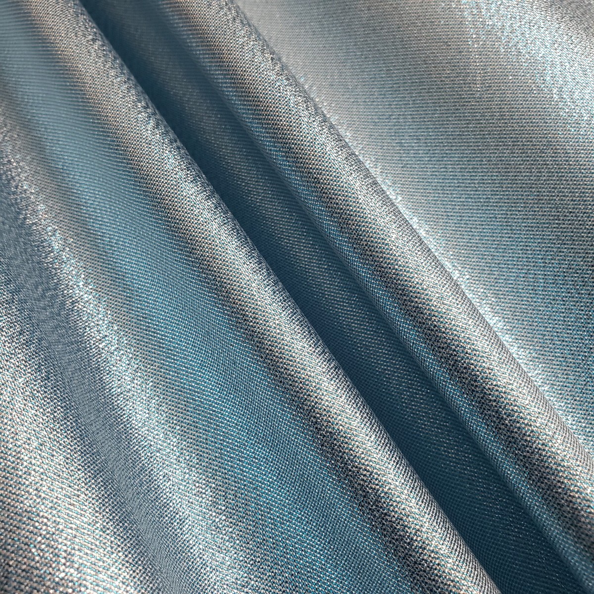 Blue Metallic Fabric