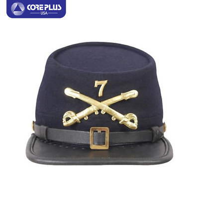 "US Civil War Men's Union 7th Cavalry Officer's Kepi - Authentic ...