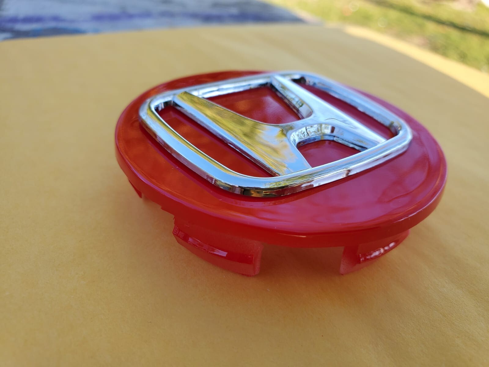 4x HONDA Set Of Red Wheel Center Caps 69MM - - Satisfaction Guaranteed ...