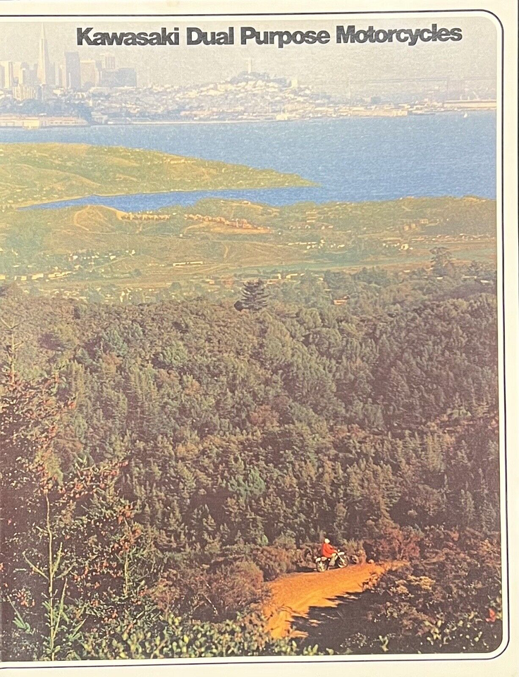 1978 Kawasaki Dual-Purpose brochure-literature-poster 22"x17" KE125 ...